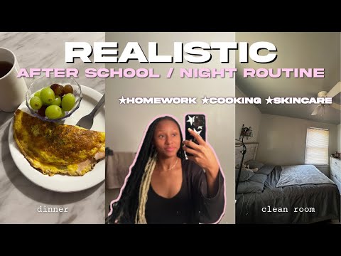 My *realistic* after school/night routine (as a sophomore in high school )