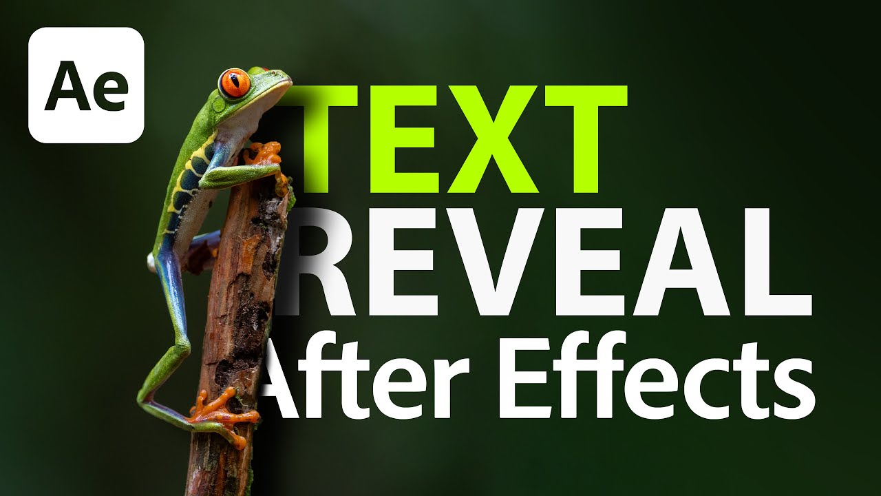5 MINUTES to AMAZING Text Reveal Effects in After Effects - YouTube