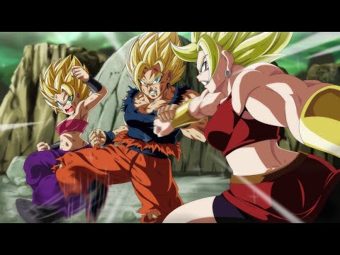 Goku vs caulifla,kale e Kefla completo dublado em português br