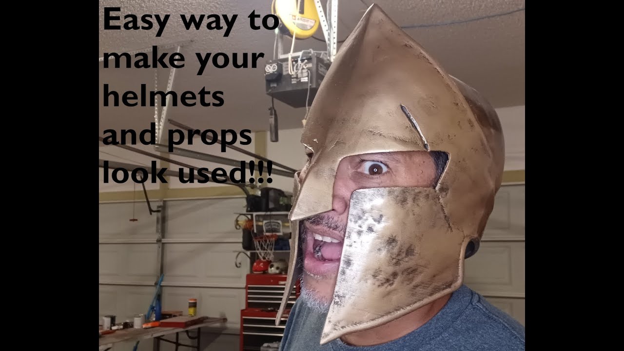 Weathering helmets and props - YouTube