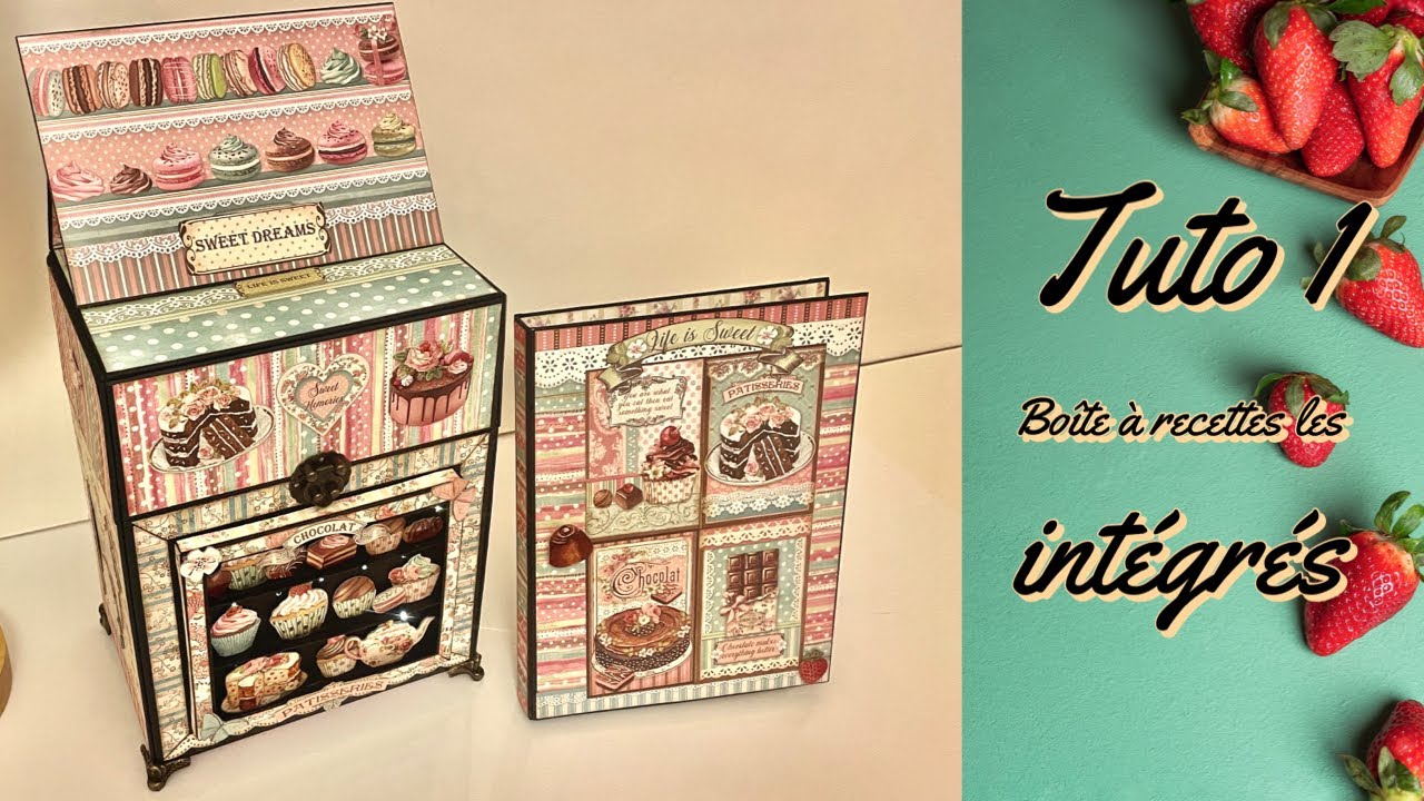 Scrapbooking, tuto 1 de la boîte à recettes les intégrés et son support ...