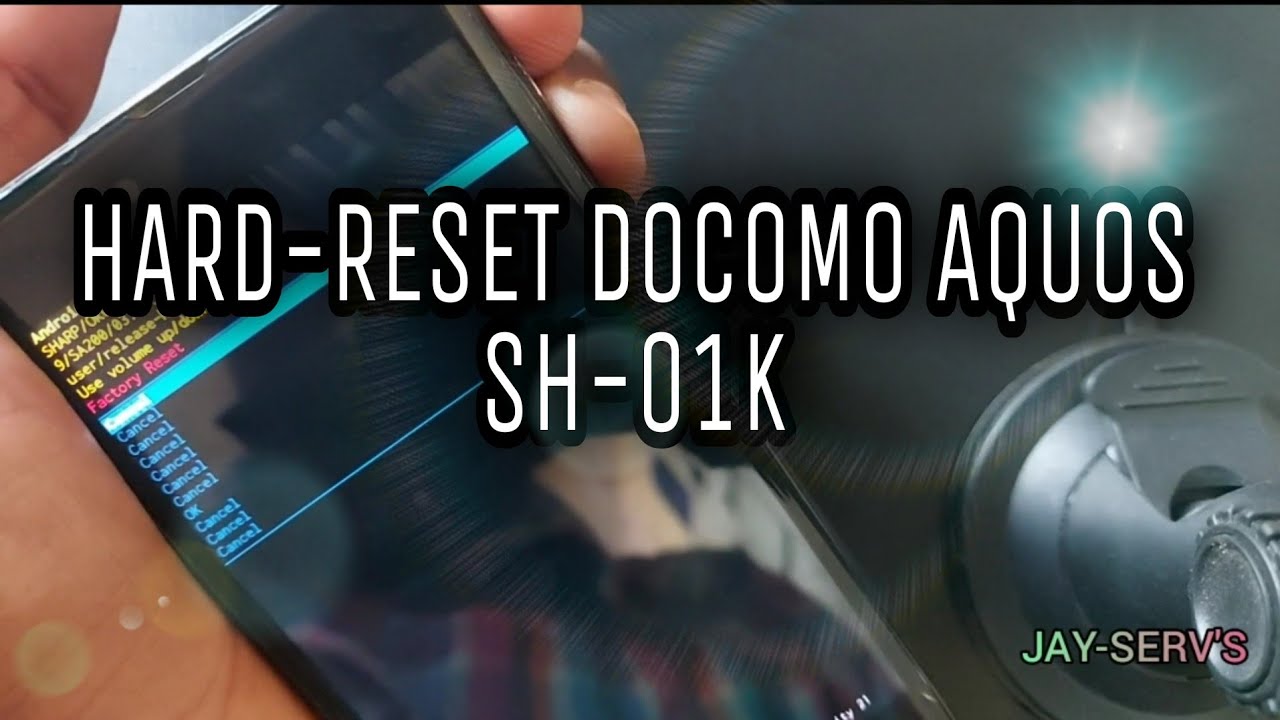 como formatar DOCOMO AQUOS SH-01K hard-reset - YouTube