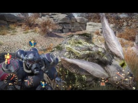 Fallout 76 - Fighting Scorchbeast solo - YouTube