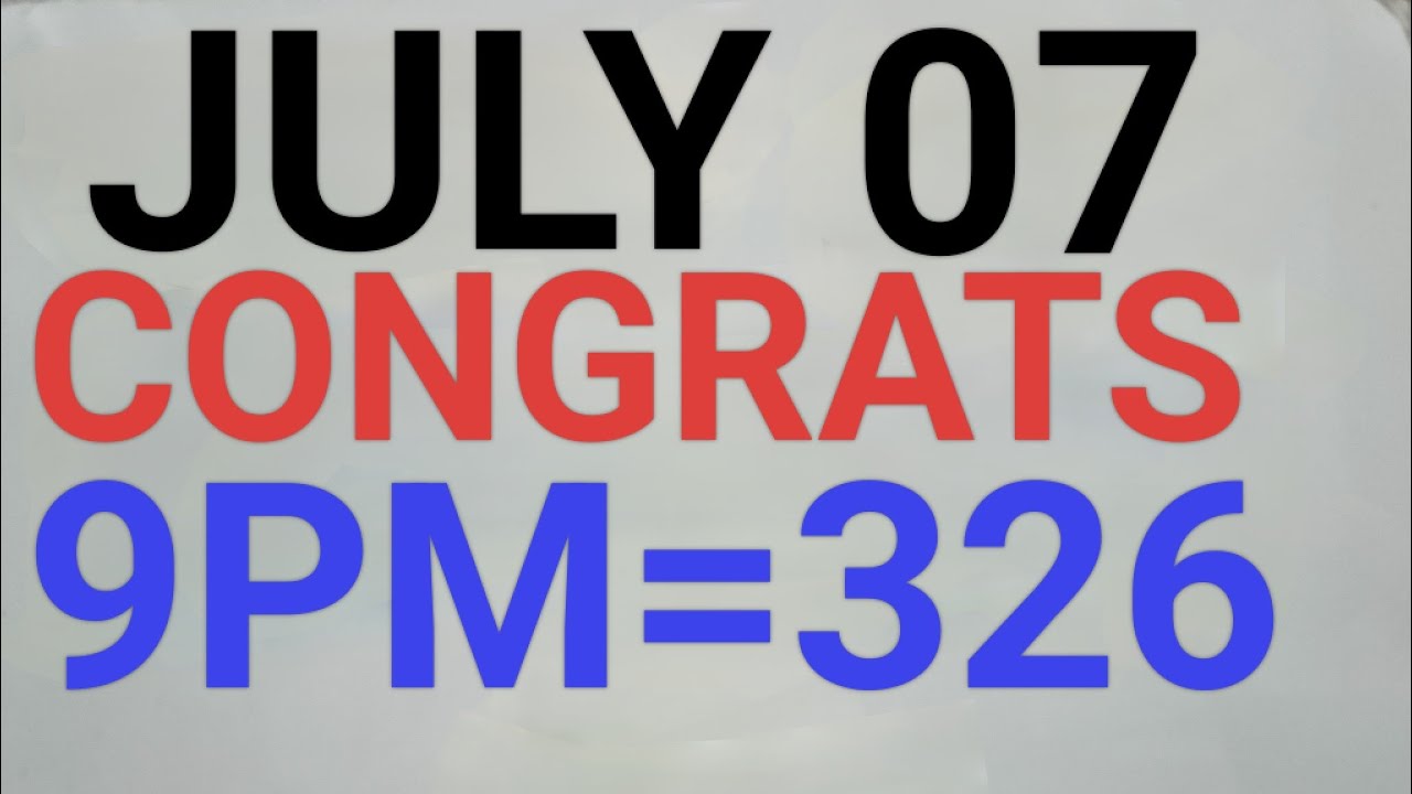 JULY 07 ONE COMBI HOT TRIO SABAYE CONGRATS TARGET 5PM=301 DAUG 2HITS ...