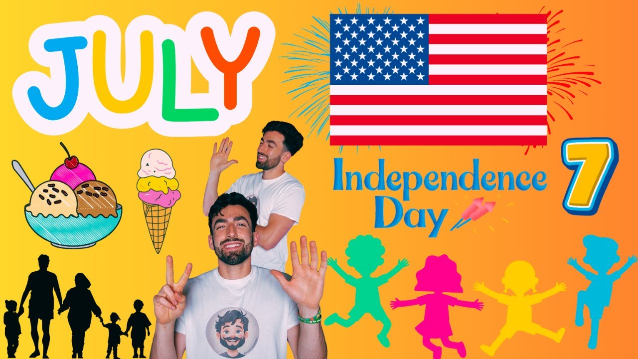 The Month Of July! Calendar Song | Educational Video For Kids! Mr. Mike ...