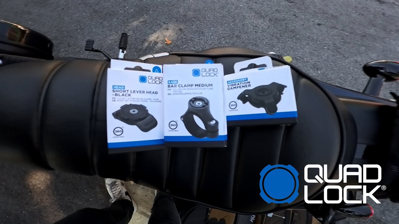 Pasang Quad Lock Harley-Davidson Iron 883 di tepi jalan - YouTube