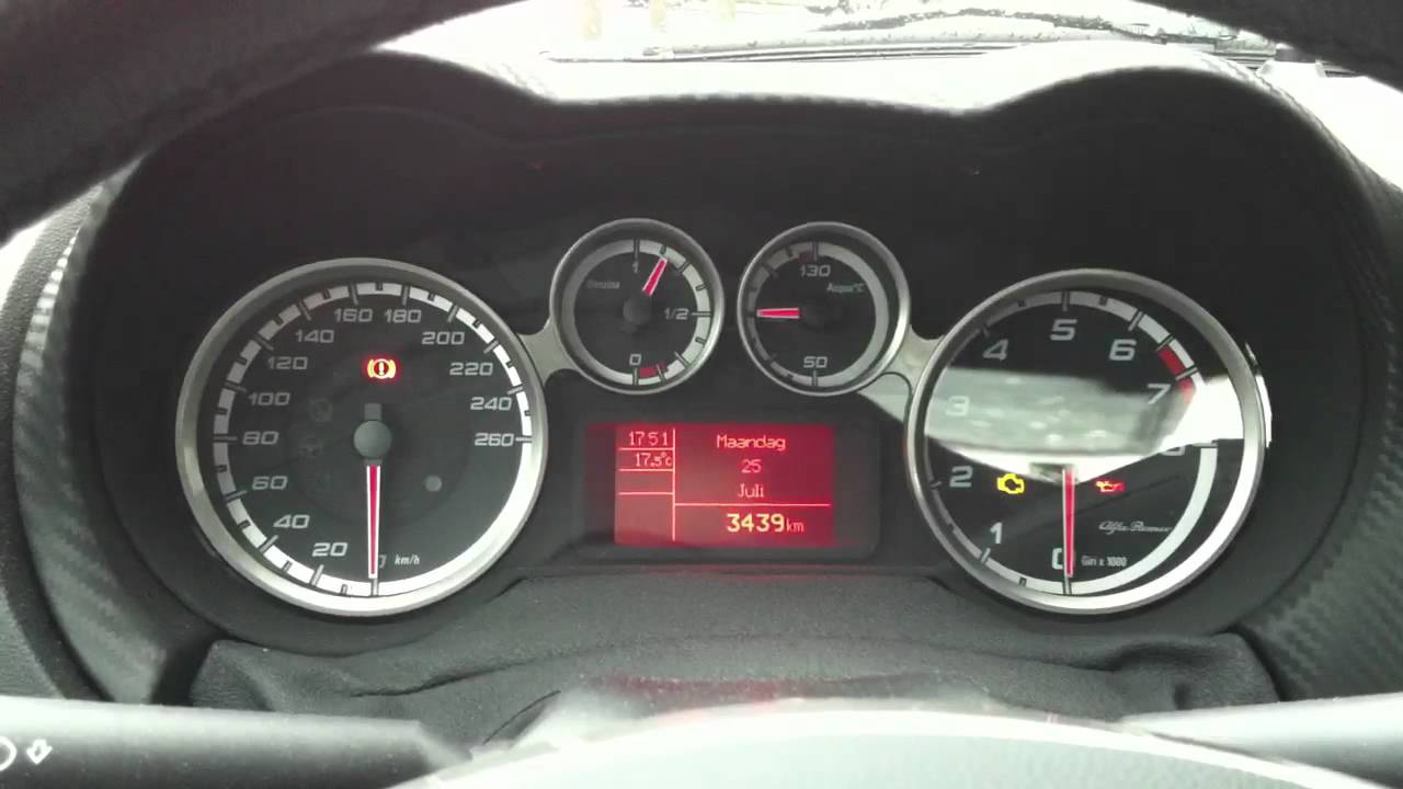 Alfa Romeo MiTo dashboard - YouTube