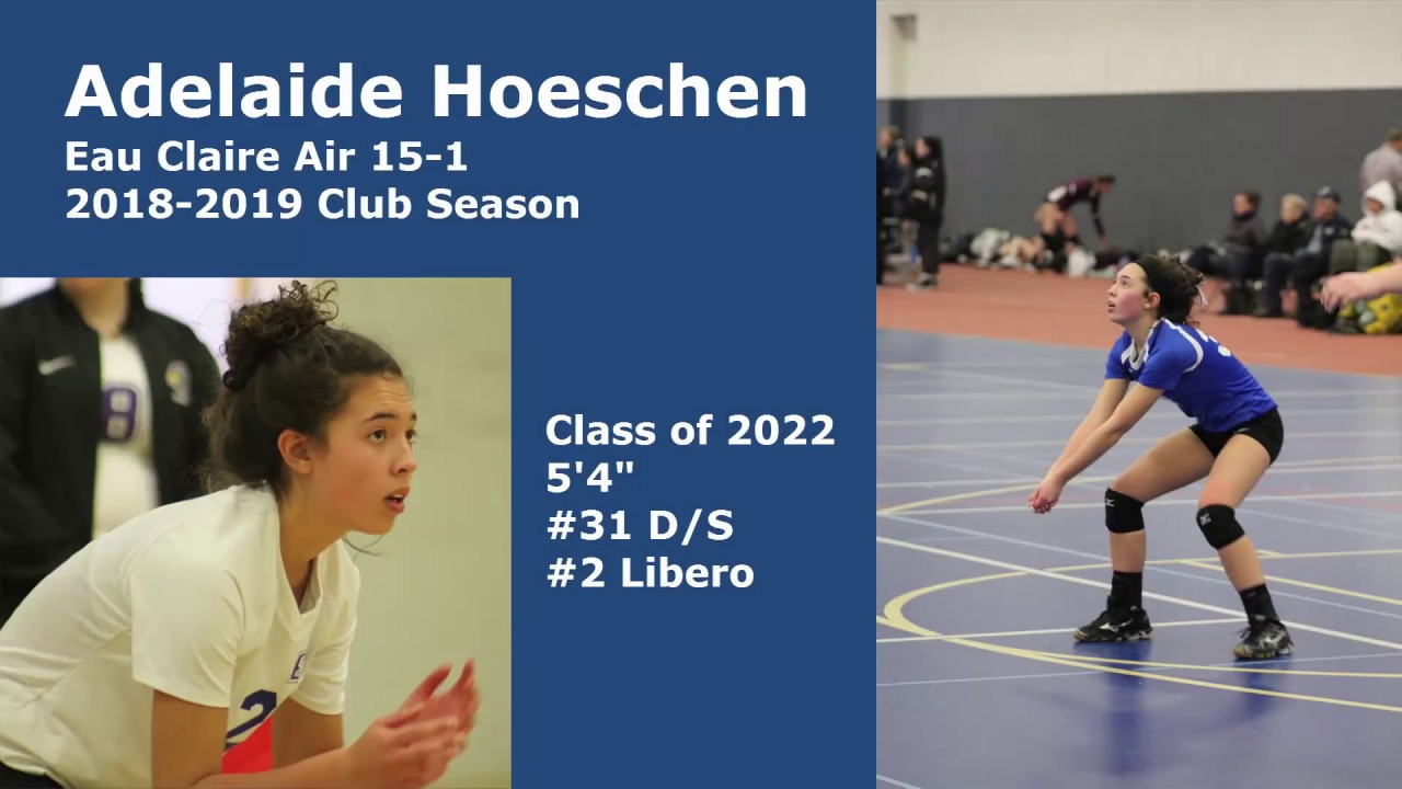 Adelaide Volleyball Highlights for Eau Claire Air 15-1 2019 Club Season ...