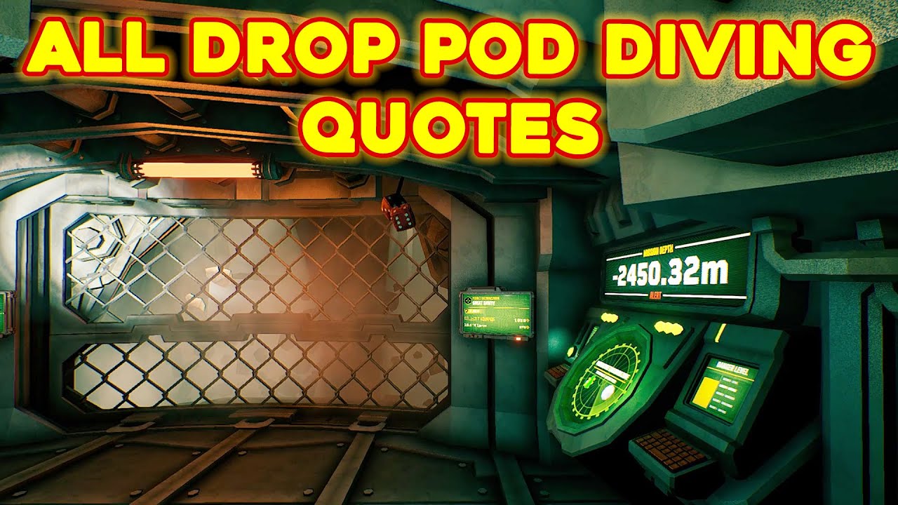 EVERY DWARF DROP POD DIVING QUOTES & DIALOGUES - DEEP ROCK GALACTIC ...