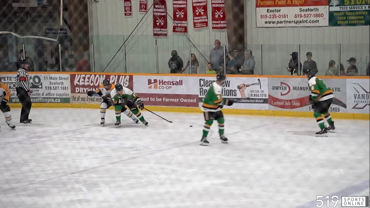 OEHL Hockey - Tillsonburg Thunder vs Seaforth Centenaires - YouTube