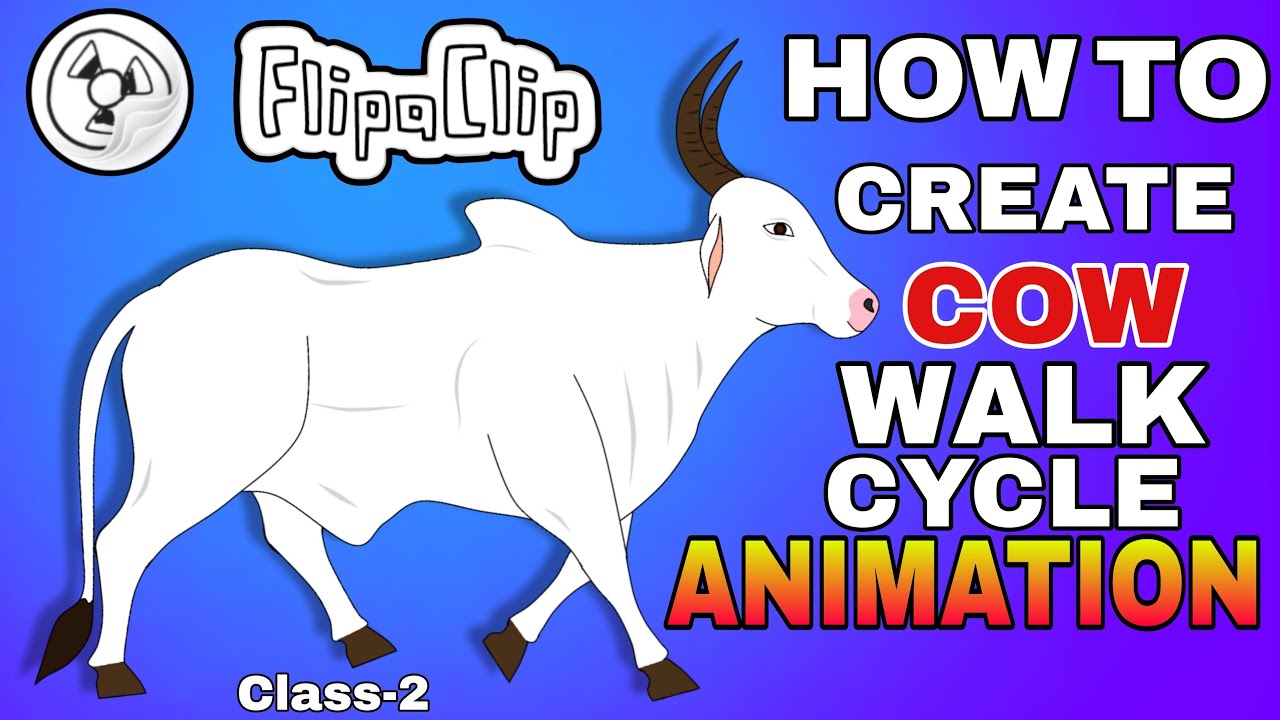 How to Make Animal Walk Cycle in FlipaClip.|| 2D Animation Tutorial ...