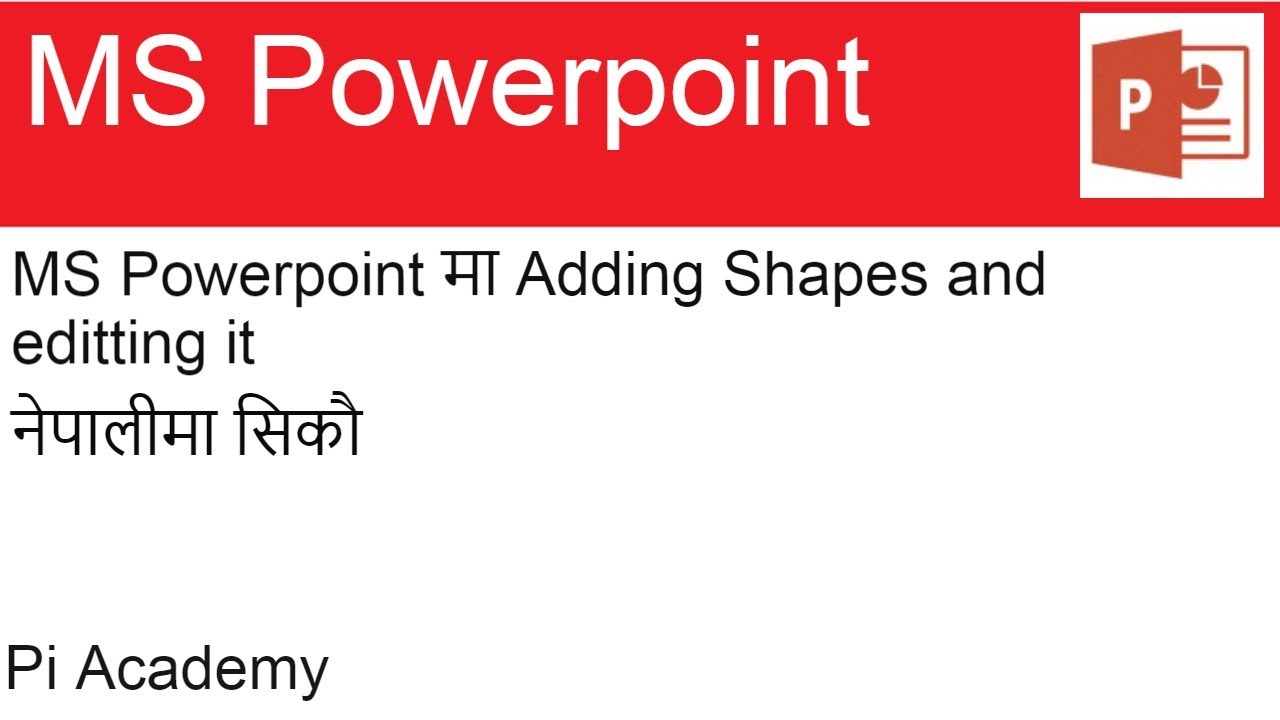 Adding shapes and it's editing and effects in MS Powerpoint | Microsoft ...