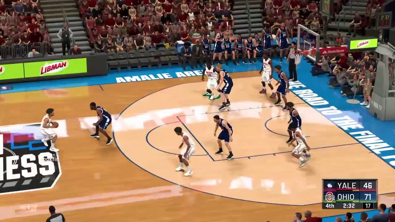 2020 March Madness 2K Sim First Round (5) Ohio State vs (12) Yale - YouTube