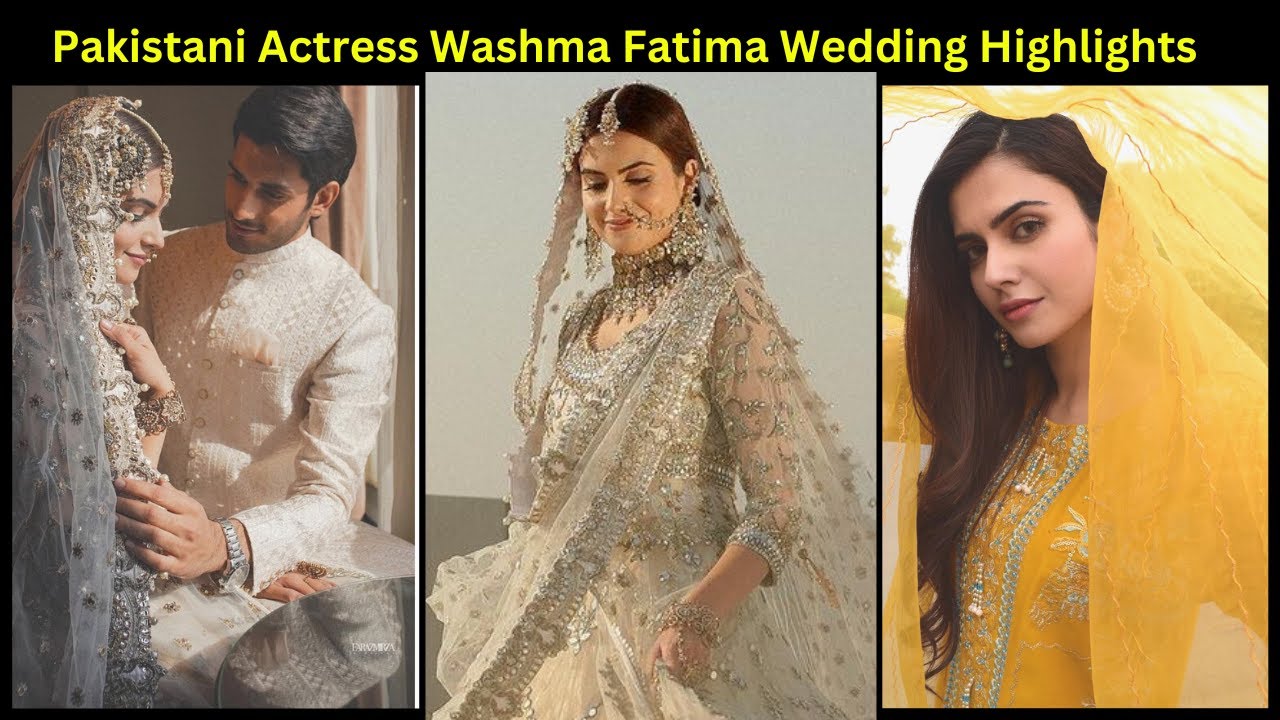 Pakistani Actress Washma Fatima Wedding with Subhan Awan | Subhan Nikkah with Washma | Washma ...