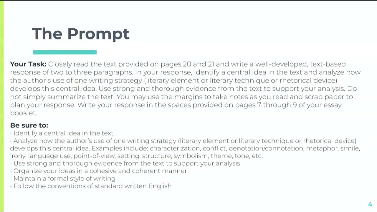 Regents Prep Text Analysis - YouTube
