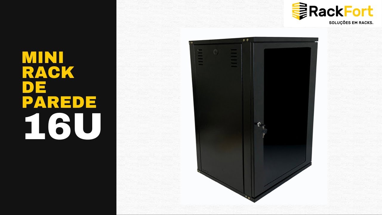 Mini Rack de Parede 16U - YouTube