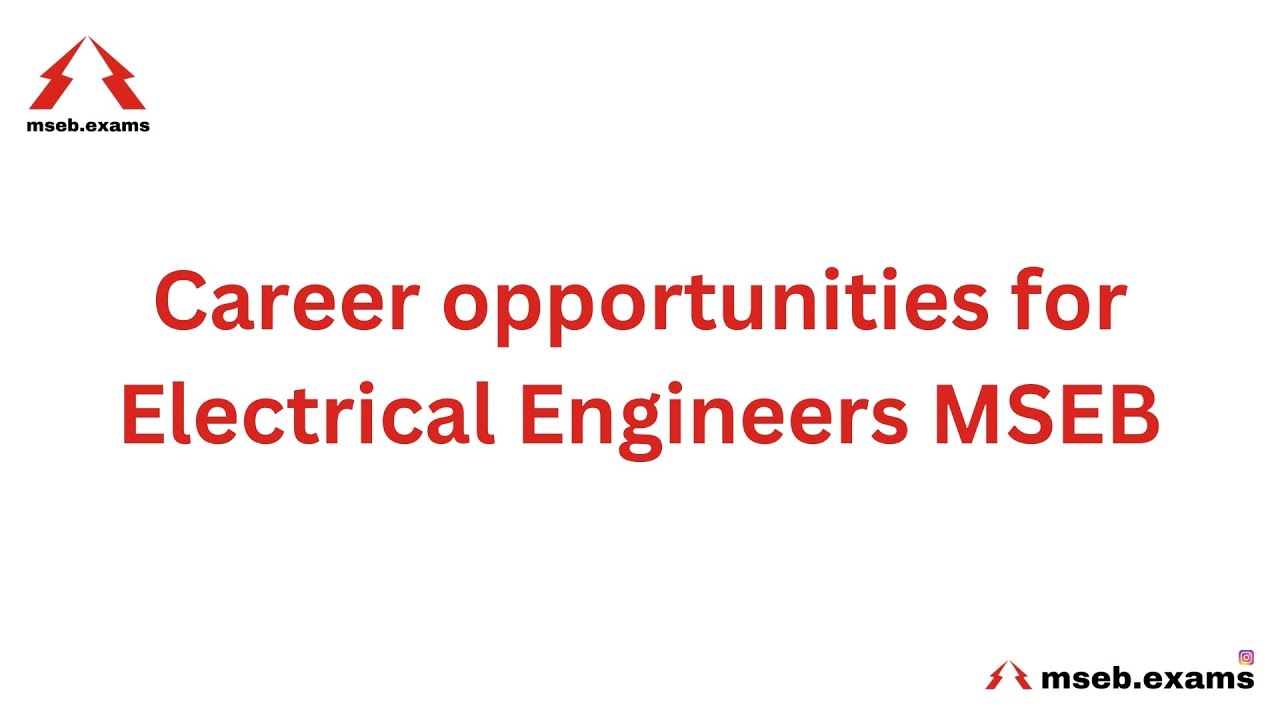 Career opportunities in MSEB - YouTube