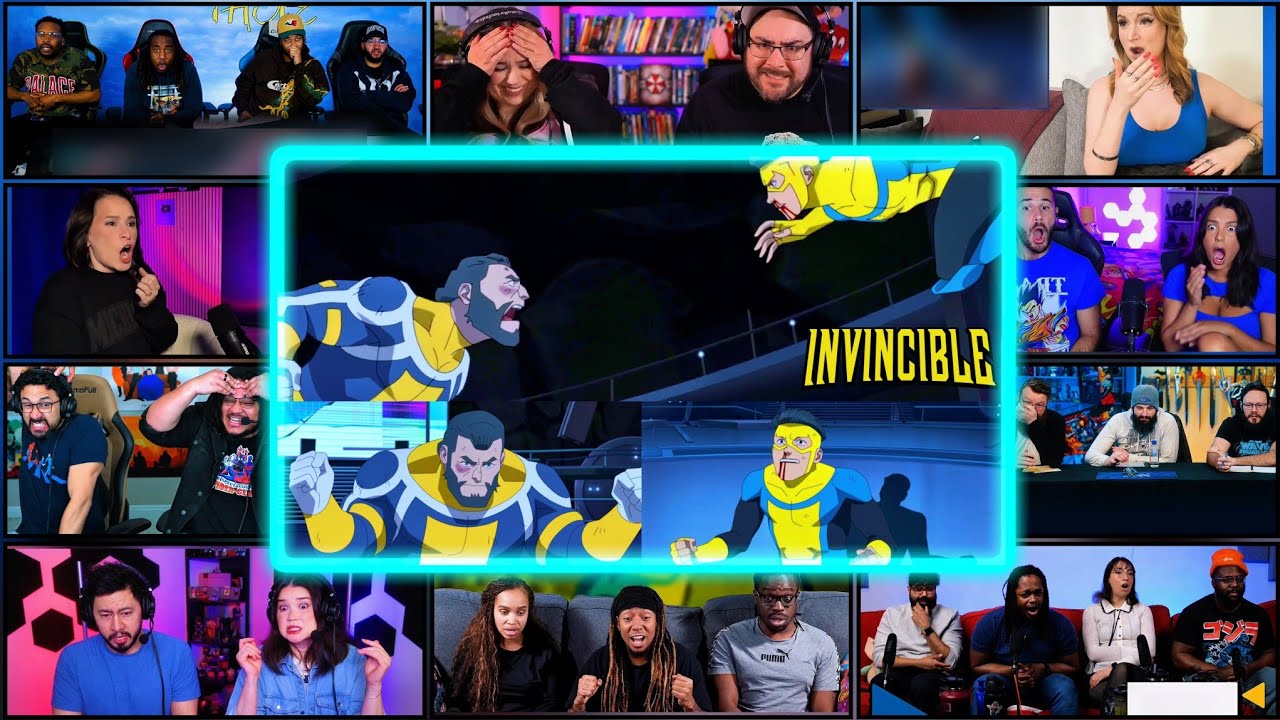 Youtubers React To NOGOGGLESIBLE DESTROY THE GUARDIANS | Invincible S3 ...