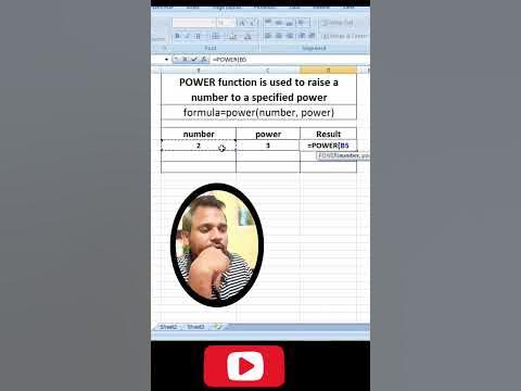 Power function in excel 🔥🔥 ll #excel #exceltips #excelforeveryone #exceltricks - YouTube