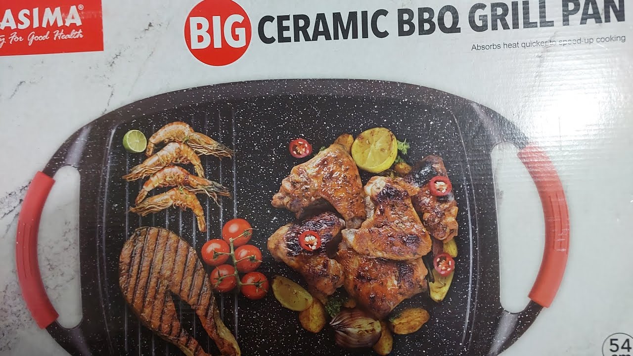 Cobain HAKASIMA Ceramic BBQ Grill Pan mantep!!! - YouTube