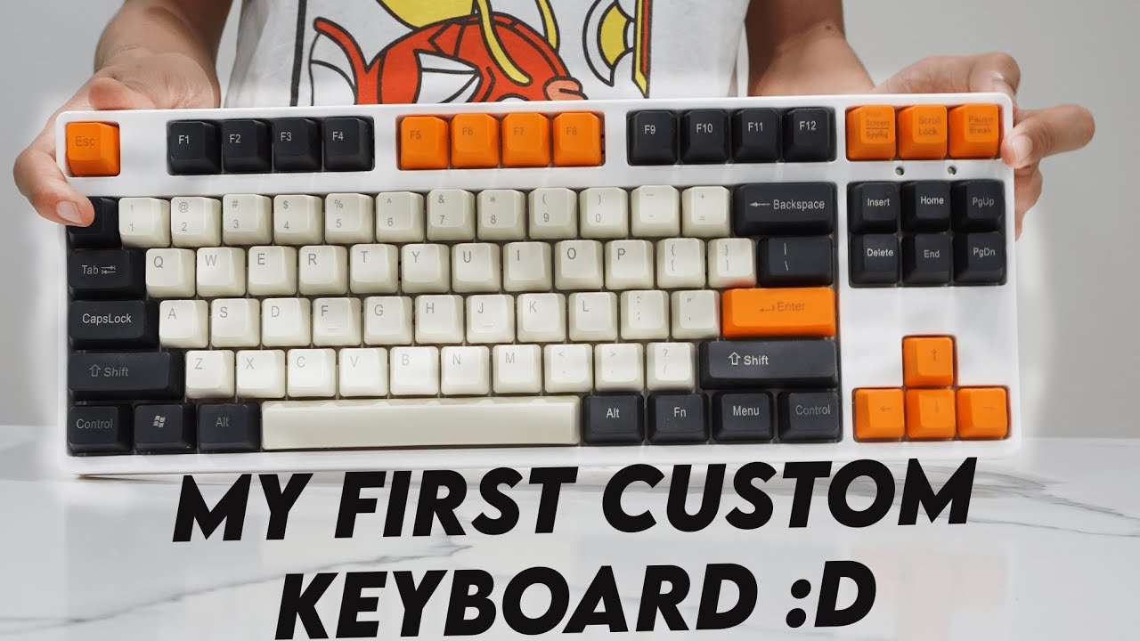 MY FIRST CUSTOM KEYBOARD FROM FACEBOOK MARKETPLACE !!!! - YouTube