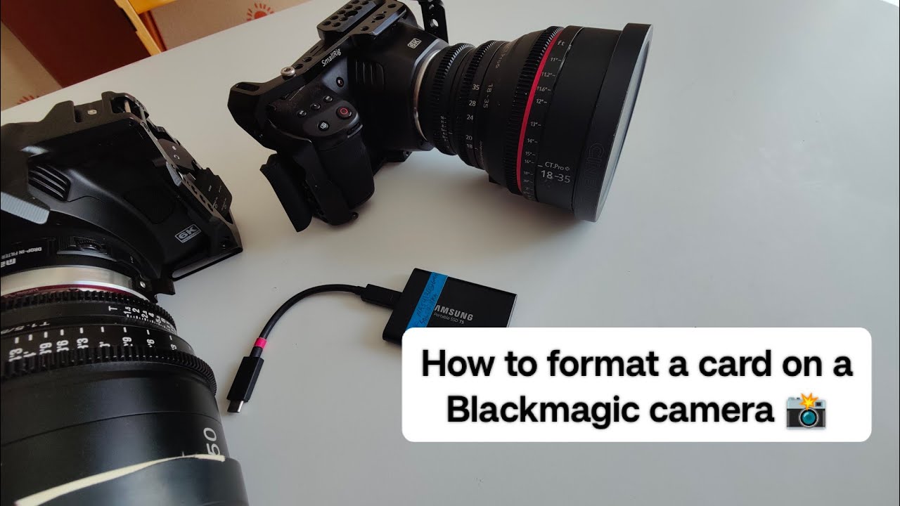 How to format a drive or card for Blackmagic designs pocket 6k, 4k, and ...