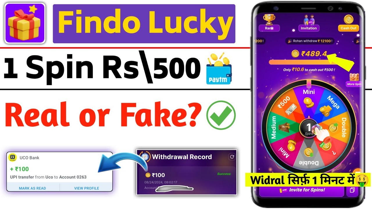 Findo Lucky App Se Paisa Kaise Kamaye||Findolucky App Withdrawal Proof ...