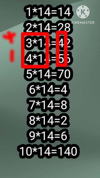 Easy trick to remember table 14 - YouTube