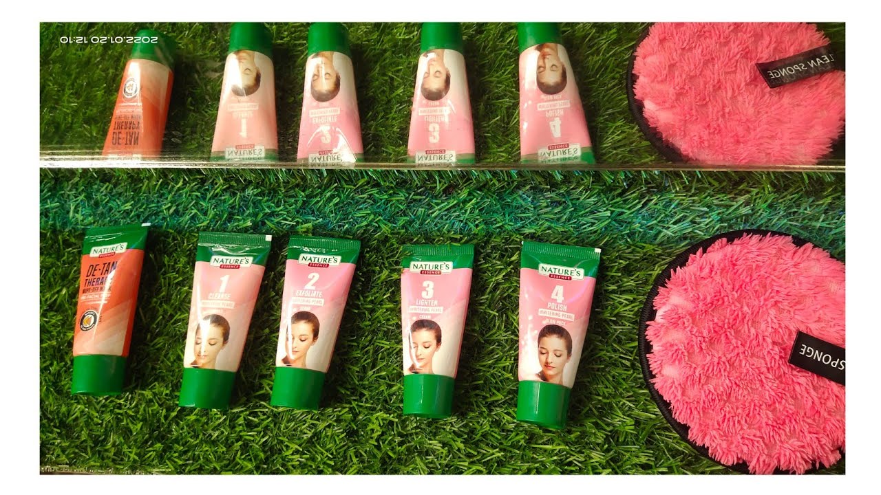 STEP BY STEP FACIAL AT HOME | NATURE'S ESSENCE FACIAL KIT REVIEW ...