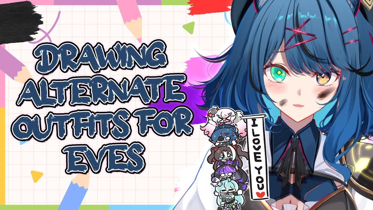 ART 】Drawing alternate outfits for EVE.EXE girlies!! :3 ~【Mischief.EVE ...