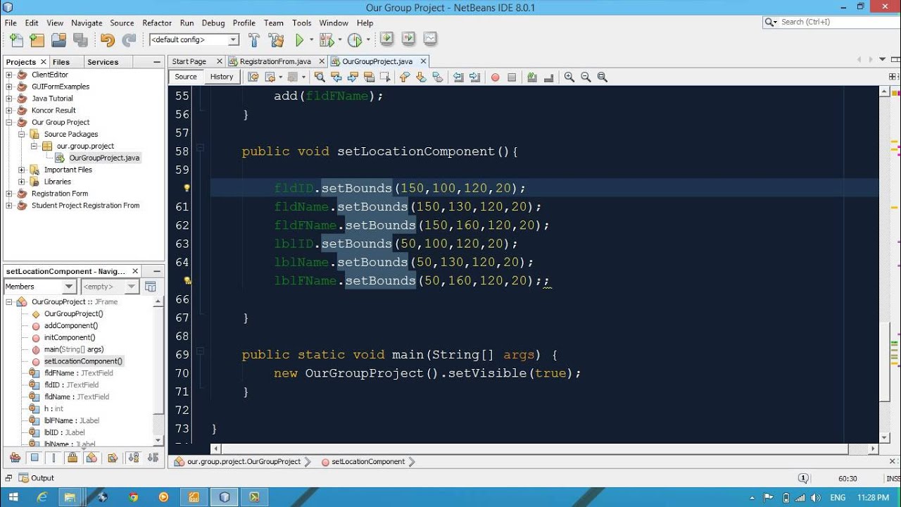 Java complete project part 2 پروژه کامل در جاوا آموزش پیشرفته - YouTube