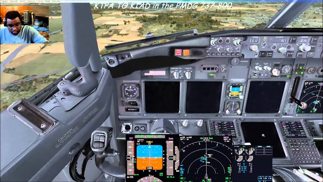 Gusty approach and landing on 01R at KIAD in the PMDG 737-800 { FSX ...