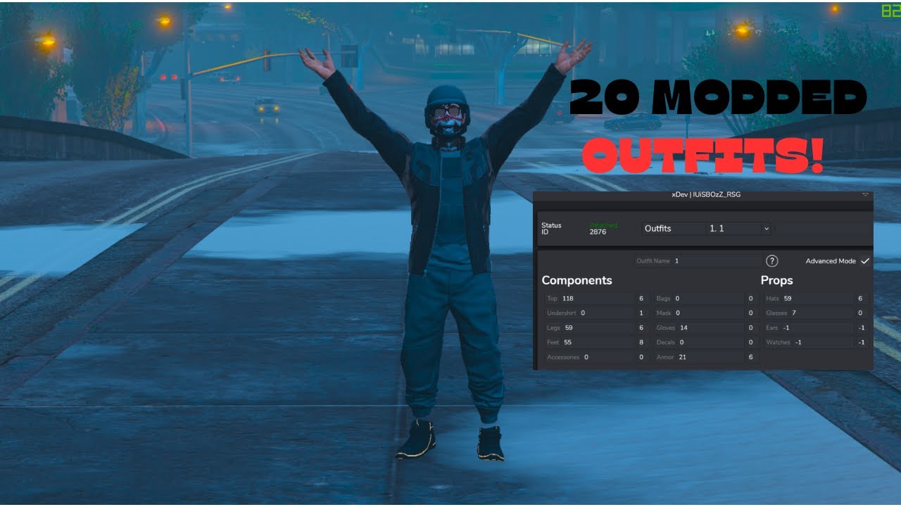 GTA V Online 1.67 ║*XDEV OUTFIT EDITOR*║ 20 BEST MALE MODDED OUTFITS ...