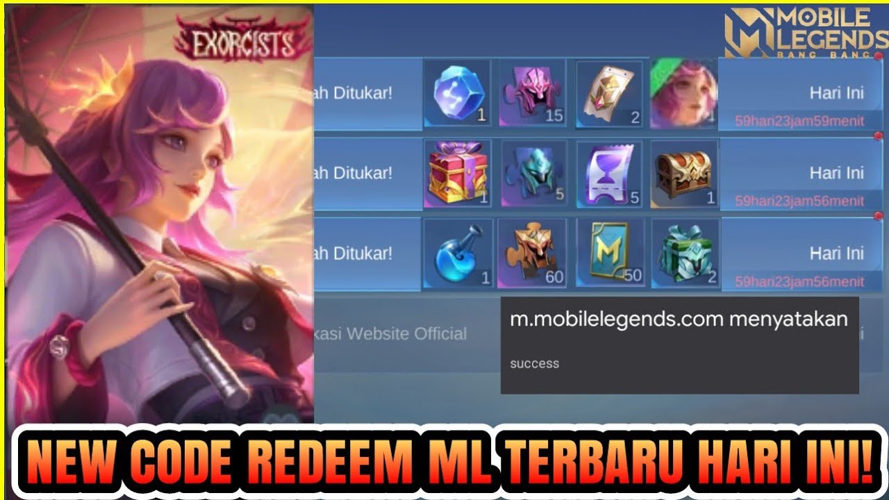 New Code Redeem Mobile Legends Today 27 November 2022!kode redeem ml ...