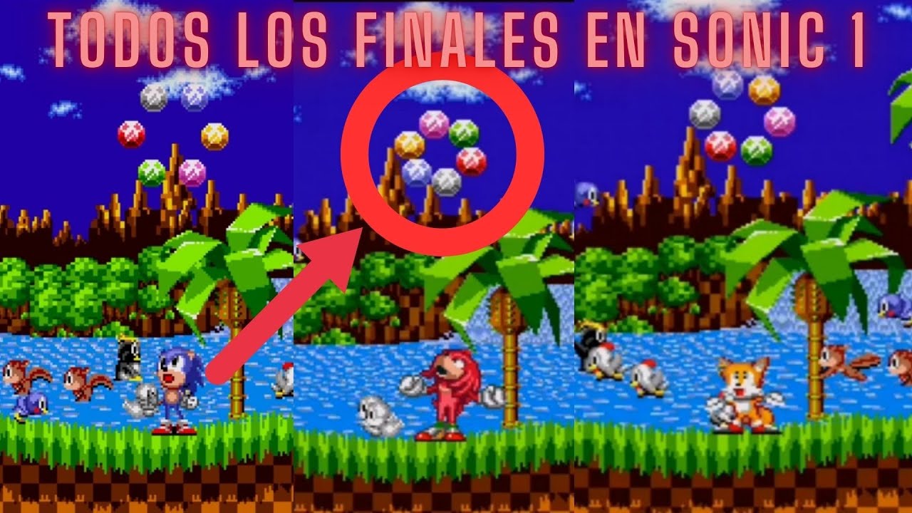 Todos los finales en Sonic 1 (All endings) - YouTube
