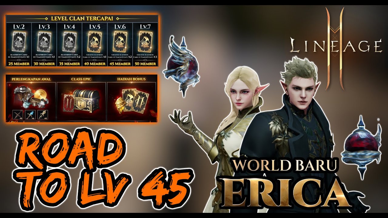 Lineage2M New Server Erica : Day 4 !! Dungeon, Oracle, Hunt lv 45 - YouTube