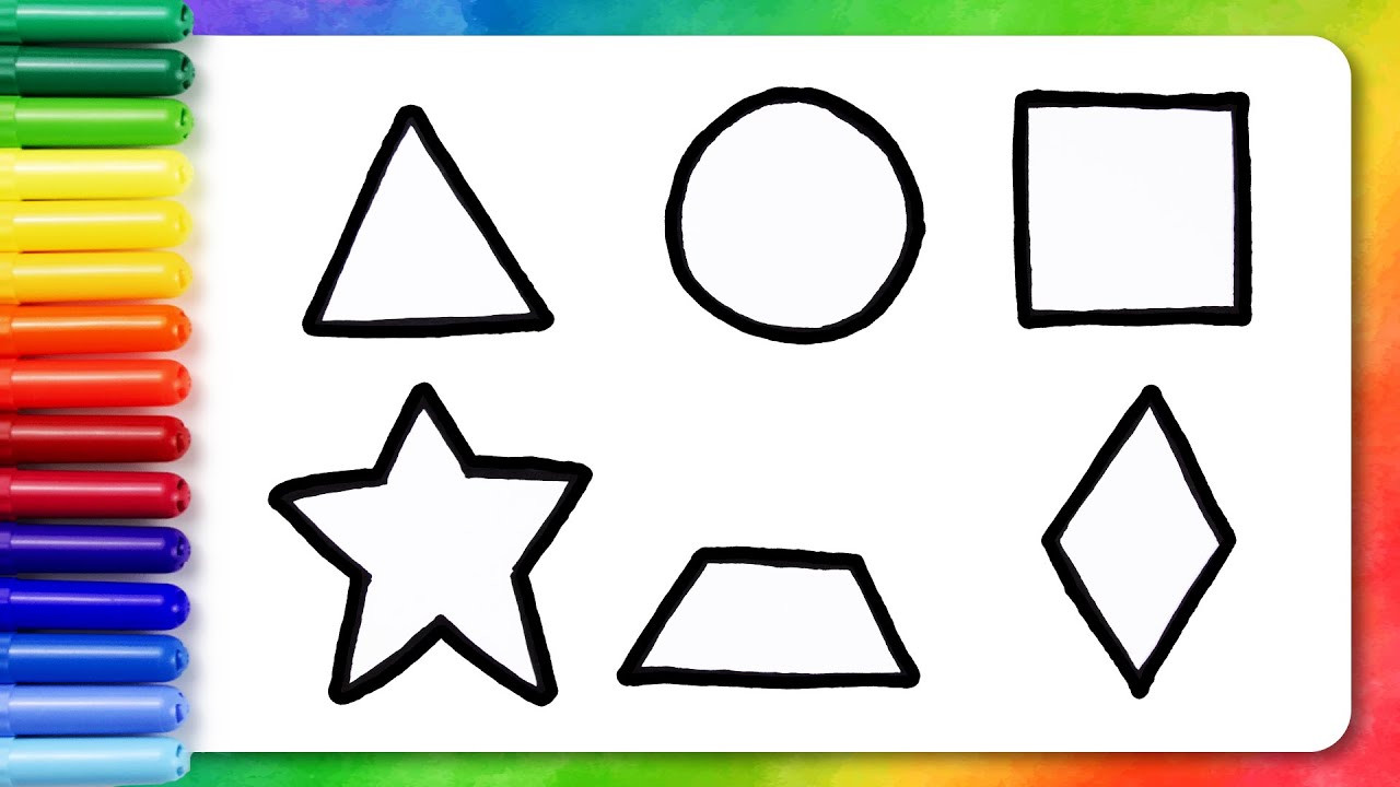 How To Draw Shapes For Kids | Learn To Draw | Preschool Magic Easy ...