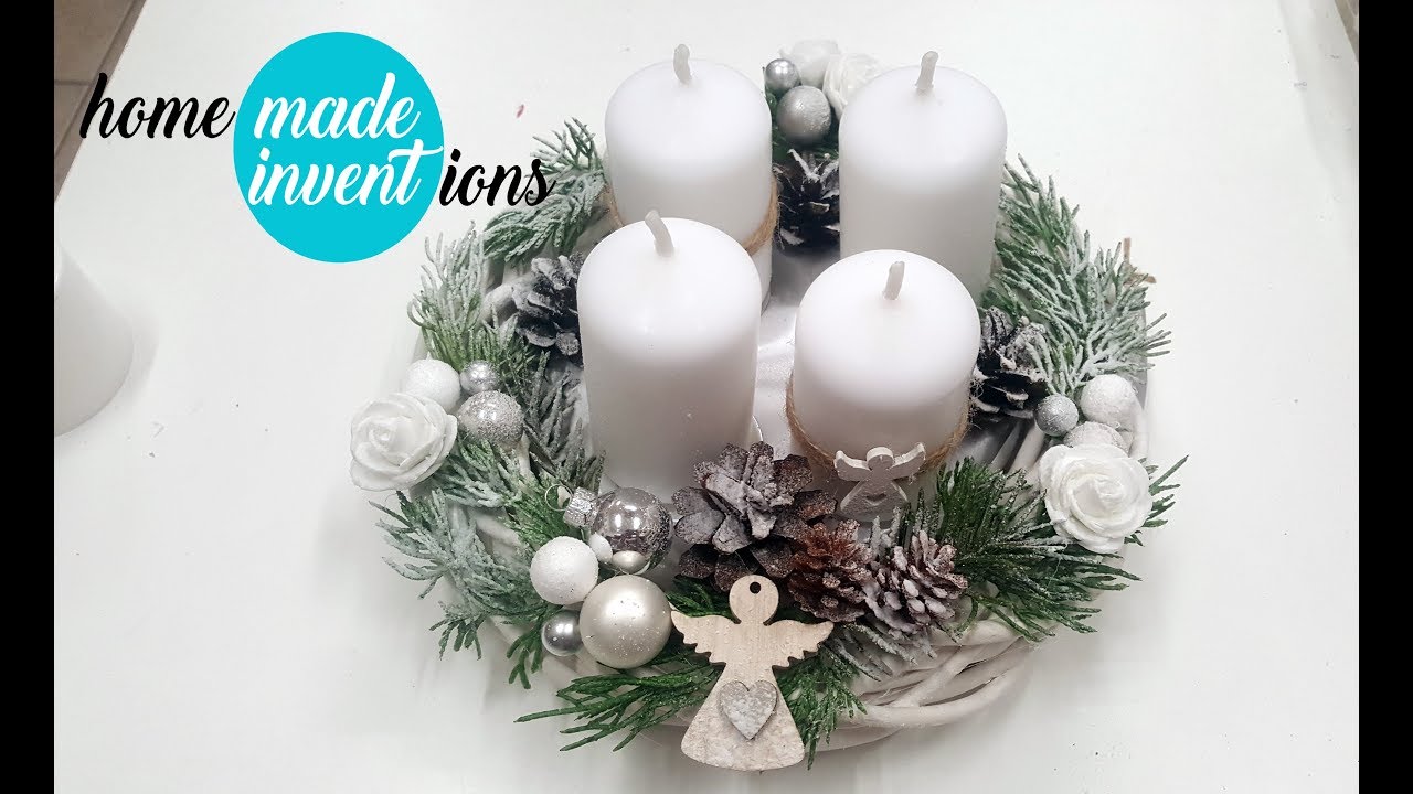 Winter Crafts: Advent Wreath #25 - Homemade inventions - YouTube