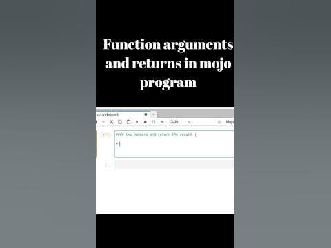 Mojo 🔥 tutorials | Define function arguments and return in mojo Language #ai #ml #codingshorts ...