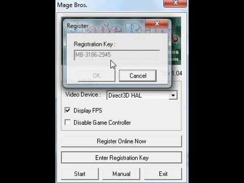 Mage Bros. Registration Key (see it yourself) - YouTube