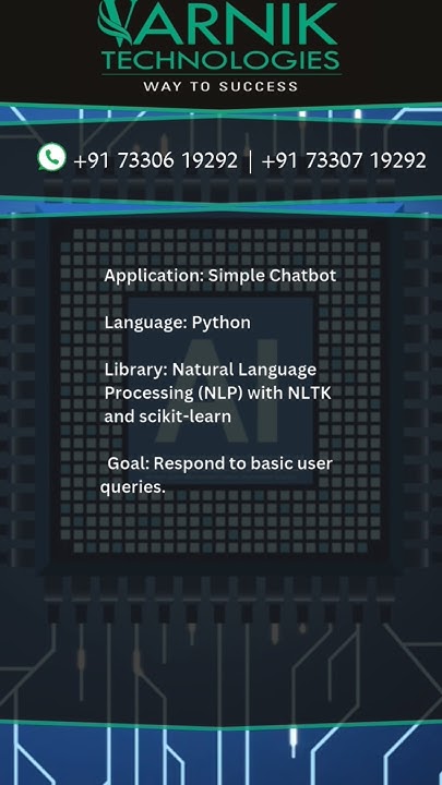 Simple Chatbot Application using Python. - YouTube