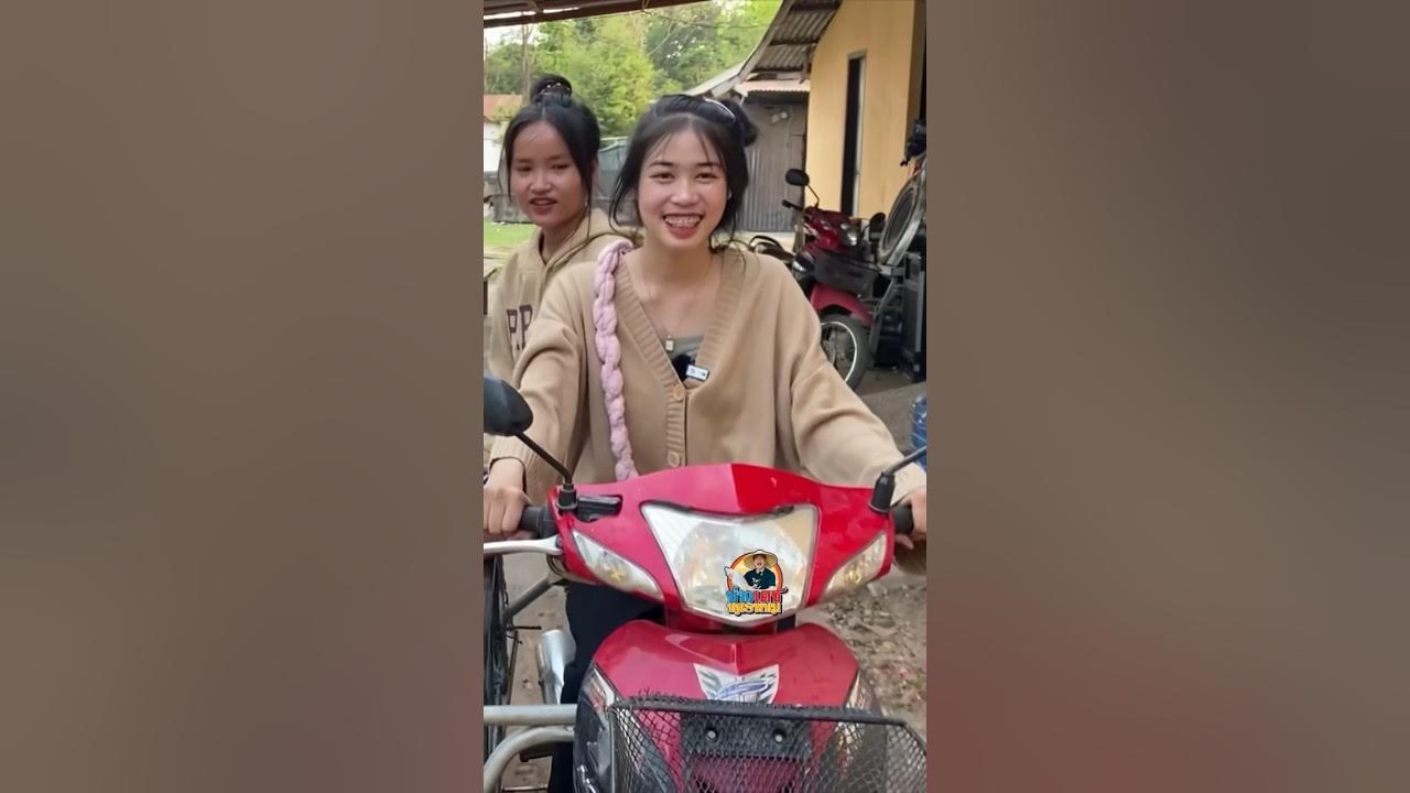 สาวลาวใต้ ขี่ซาเล้ง มวนหลาย บ่าวเดชนครพนมพาเลาะพาเที่ยว สปปลาว Youtube