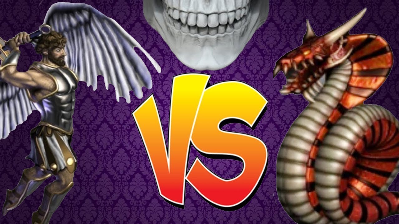 Heroes 3 - 10 000 Archangels vs 10 000 Haspid - YouTube