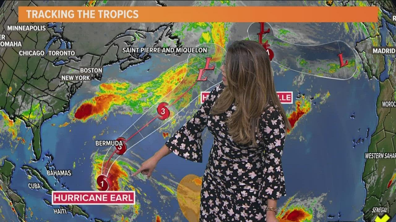 Hurricane Earl and Danielle tracker: Latest path and category - YouTube