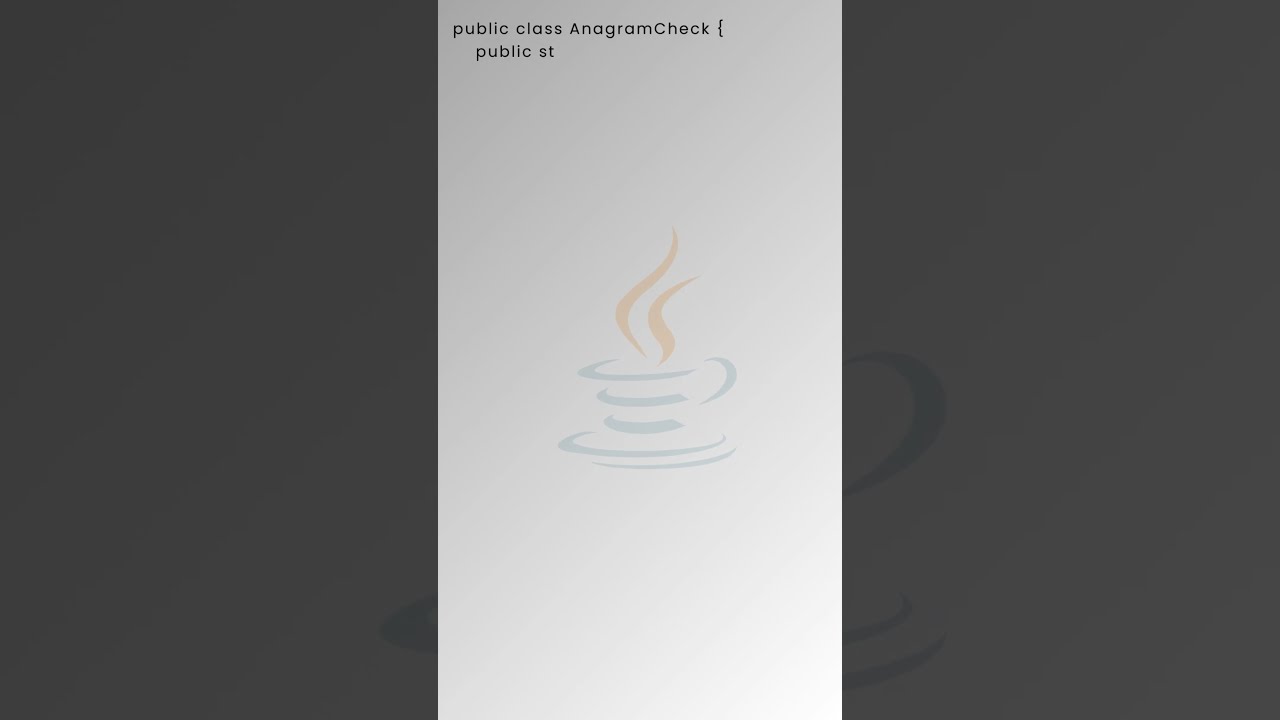 Check If Two Strings Are Anagrams In Java shorts shortsfeed Check If Two Strings Are Anagrams In Java shorts shortsfeed