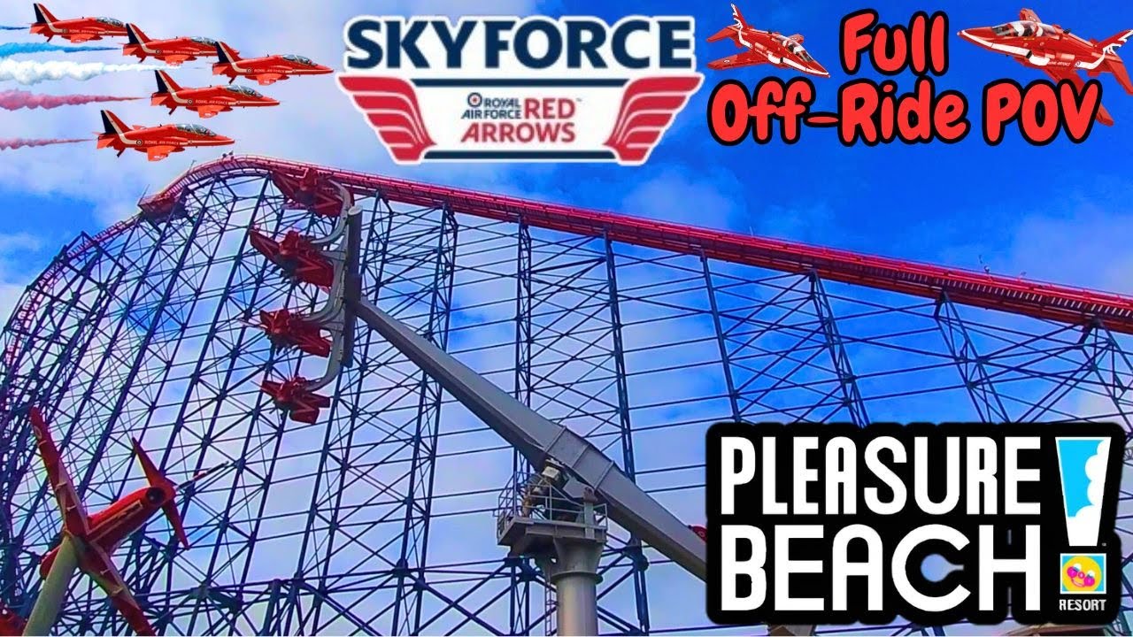 Red Arrows Skyforce Full Off-Ride POV at Blackpool Pleasure Beach ...