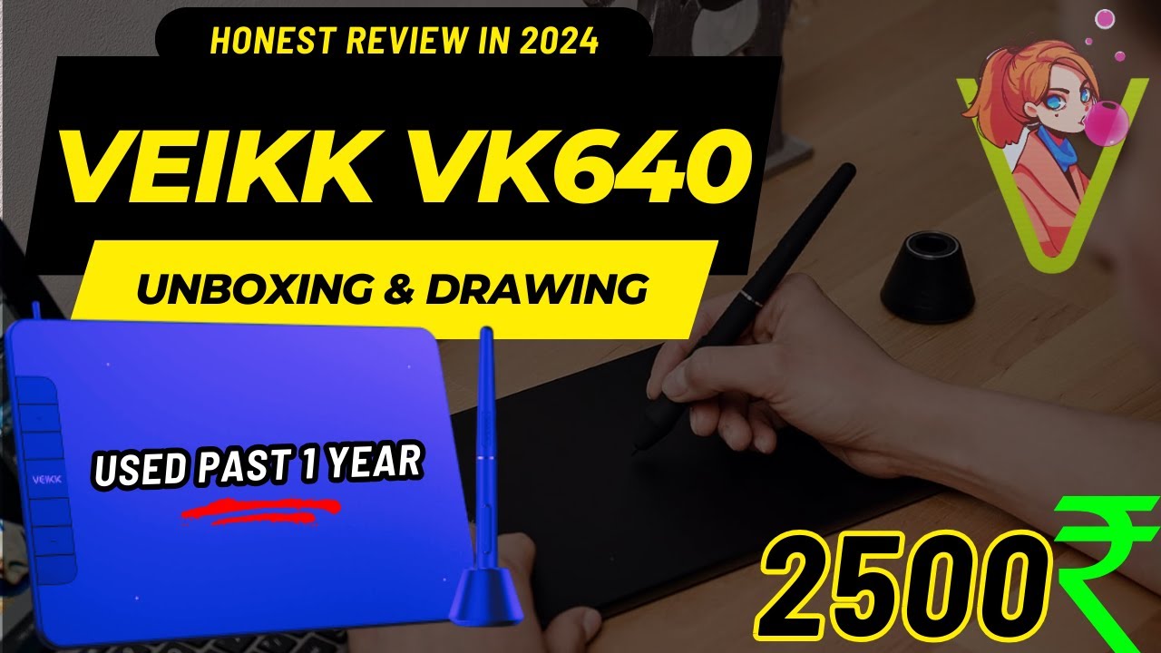 Veikk VK640 Review | Best Pentab for Online Teaching 2024 | Under 2500 ...