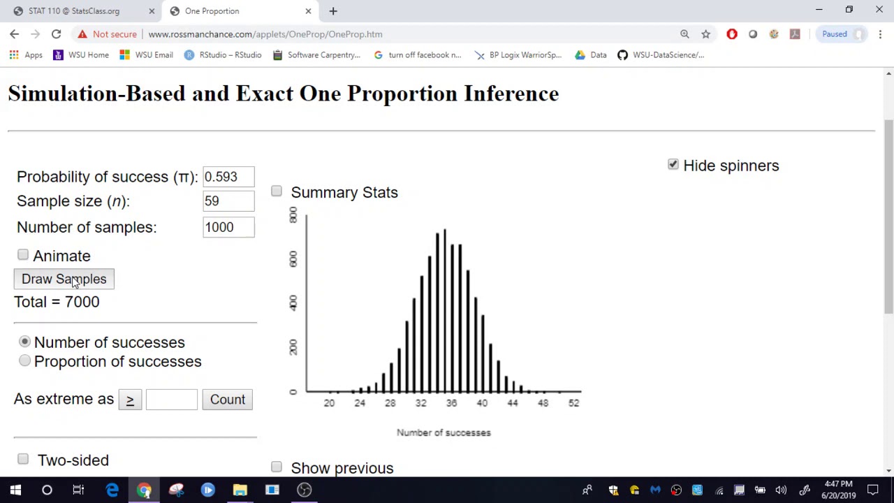 Rossman/Chance Reference Distribution App - YouTube