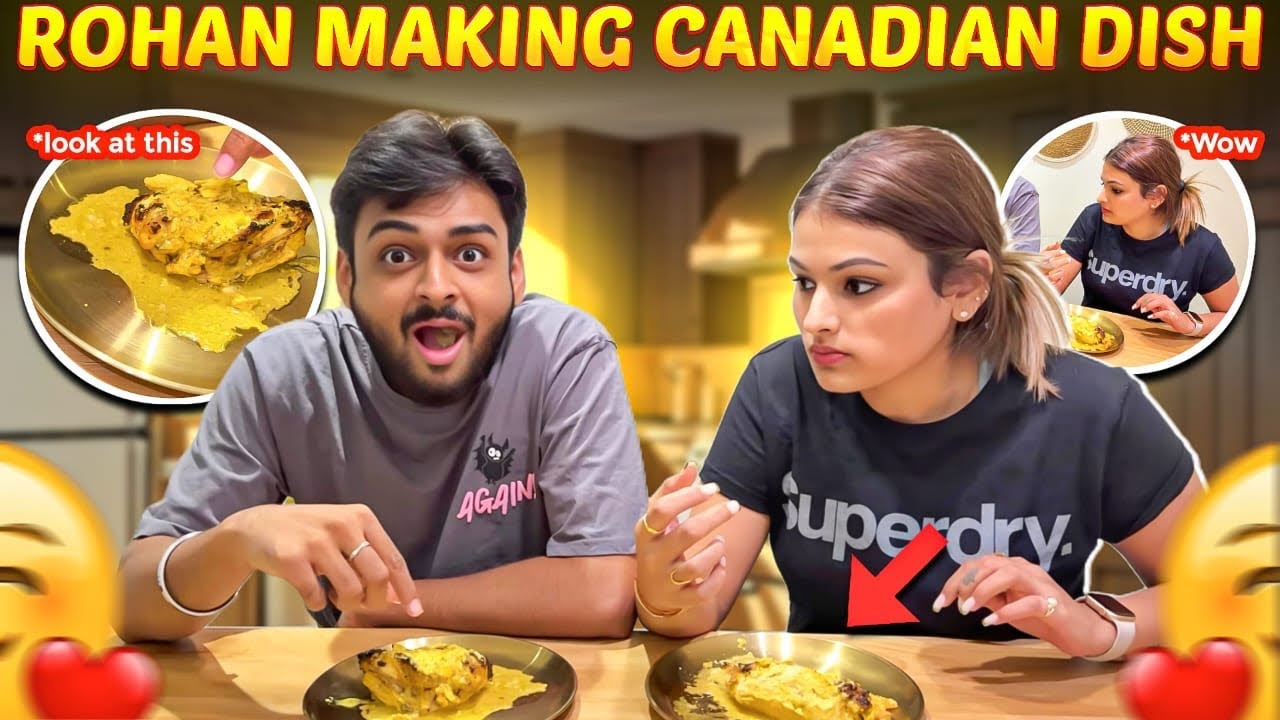 ROHAN cooking his famous Roast chicken Canadian dish 😍 | Day 1 in GYM 🌟 ...