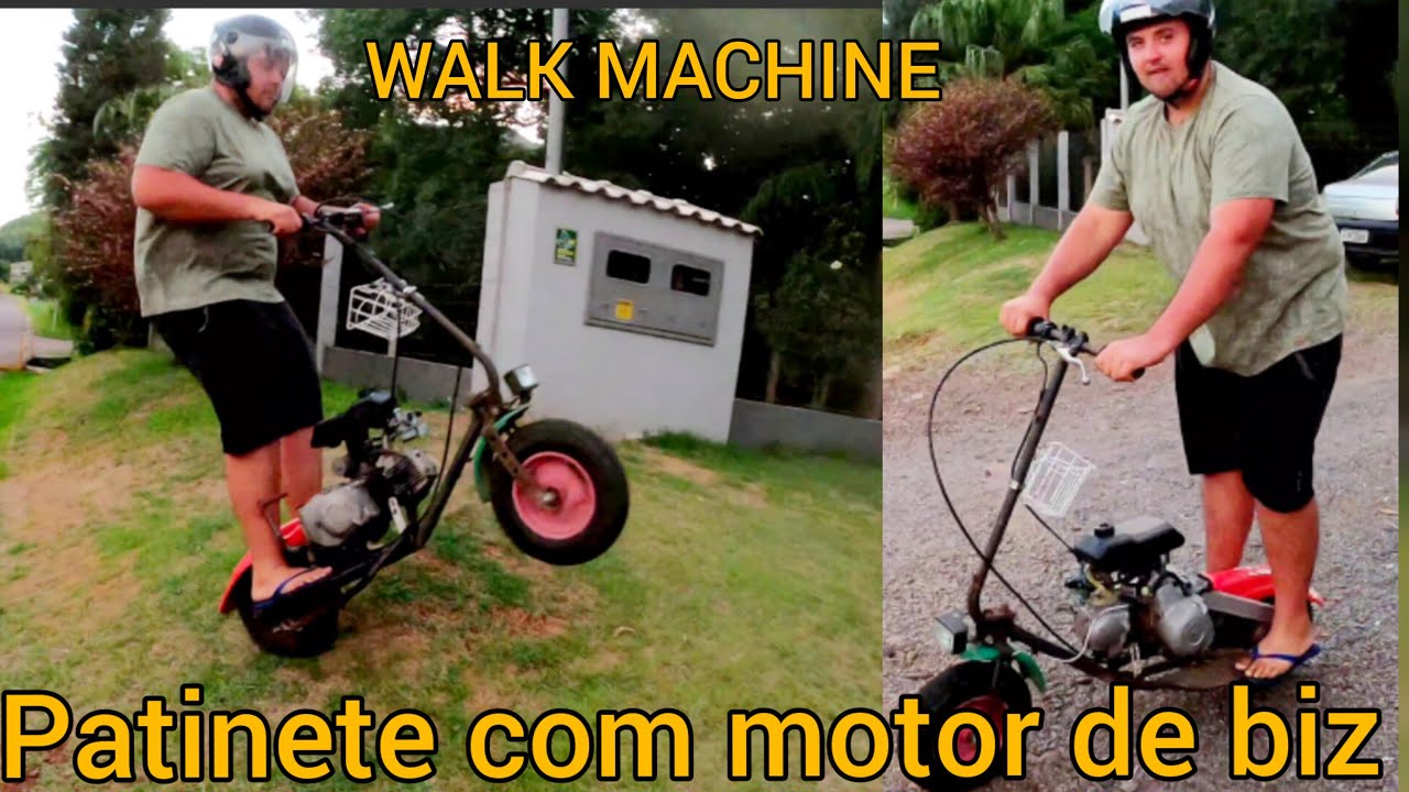 PATINETE COM MOTOR DE BIZ / WALK MACHINE CO MOTOR DE BIZ / patinete ...